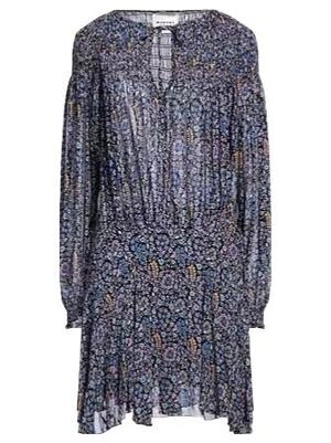 Isabel Marant Étoile Floral Print Crepe Mini Dress - Black