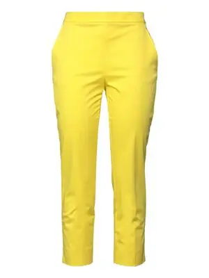 MAXCO. Max&co. Solid Stretch Twill Pants - Yellow