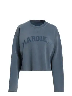 MAISON MARGIELA Maison Margiela Fleece Logo Sweatshirt Blue