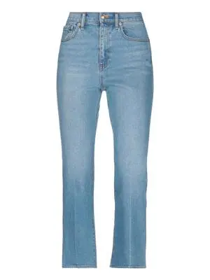 Tory Burch Medium Wash Stretch Denim Jeans - Blue