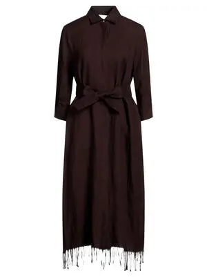MAX MARA Max Mara Linen Shirt Dress With Fringe Detail