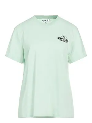 GANNI Ganni Logo-Print T-shirt White