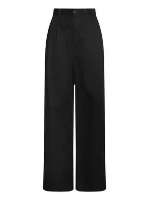 MAISON MARGIELA Wide-leg Gabardine Trousers - Black