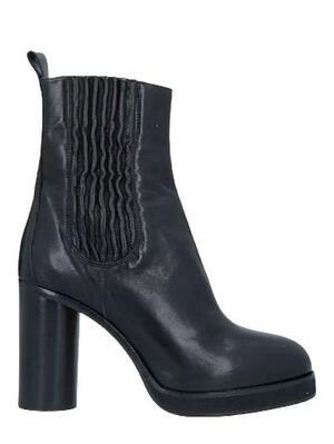 Isabel Marant Étoile Leather Chelsea Boots With Geometric Heel - Black