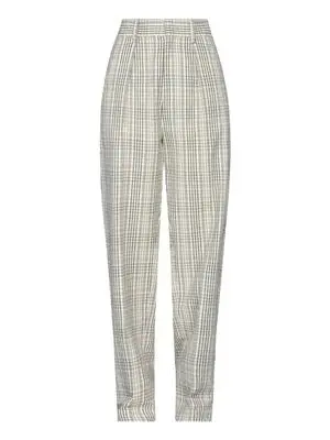 Isabel Marant Étoile Plaid Canvas Trousers - White