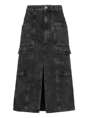 ISABEL MARANT ÉTOILE Isabel Marant Colored Wash Denim Cargo Skirt