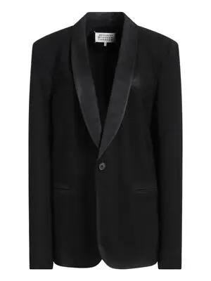 MAISON MARGIELA Single-breasted Shawl Collar Blazer - Black