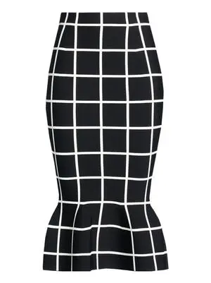 MARNI Marni Checked Flared Skirt