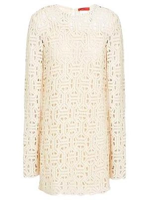 MAXCO. Max&co. Lace Dress With Long Sleeves - White