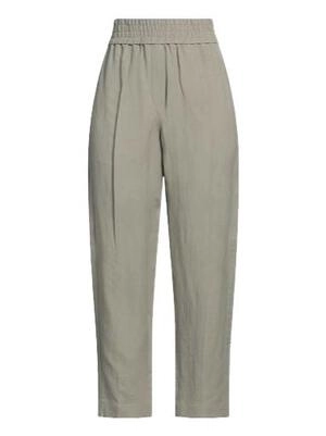 Brunello Cucinelli High-waisted Tapered Leg Chinos - Gray