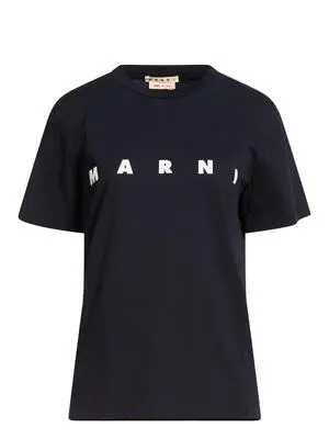 Marni Logo Print Short Sleeve T-shirt - Black