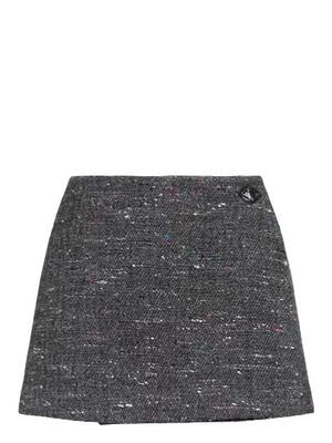 GANNI Ganni Textured Tweed Wrap Skirt