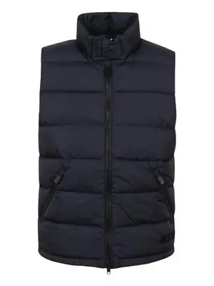 Aspesi Stand Collar Padded Gilet - Black