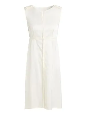 MAISON MARGIELA Sleeveless Crewneck Bodycon Dress - White