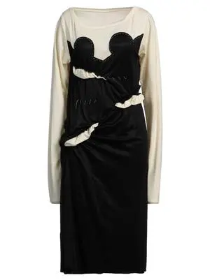 MAISON MARGIELA Color-block Knit Dress - Black