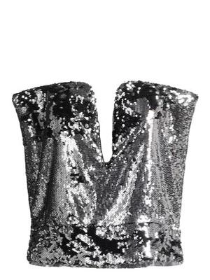 ISABEL MARANT ÉTOILE Isabel Marant Bandeau Top With Sequins And Deep Neckline