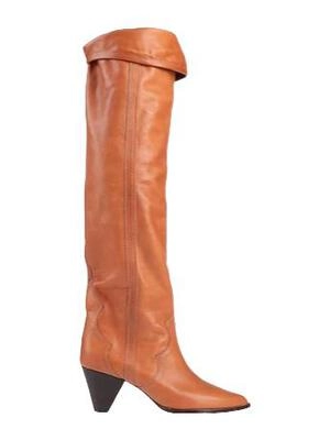 Isabel Marant Étoile Leather Boots With Tapered Heel - Brown