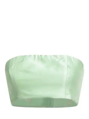 Farm Rio Sleeveless Strapless Tube Top - Light Green