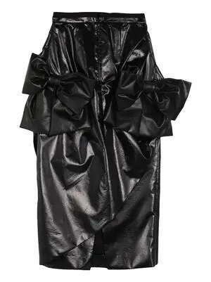 MAISON MARGIELA Maison Margiela Metallic Pencil Skirt With Bow Detail