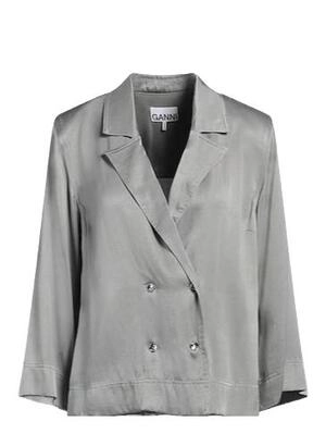 GANNI Double-breasted Suit Jacket - Gray