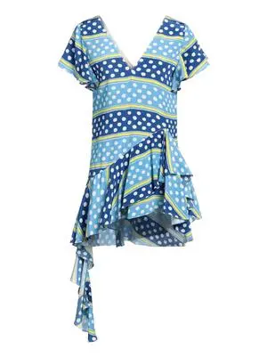 MARNI Marni Polka Dot Crepe Ruched Top