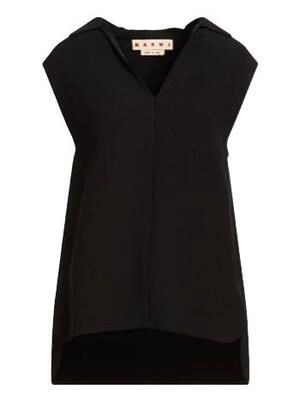 Marni Sleeveless V-neck Top - Black