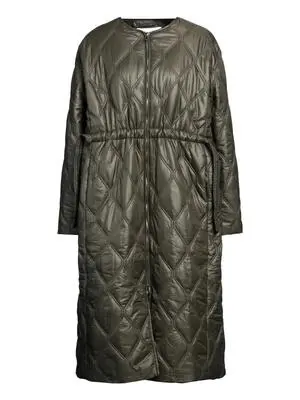 GANNI Quilted Shell Coat - Black