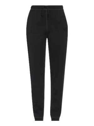 GANNI French Terry Track Pants With Drawstring Waist - Black