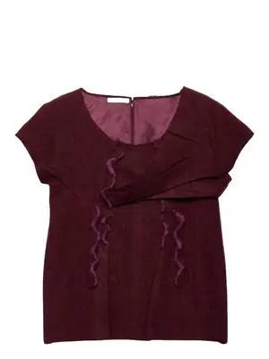 Prada Shetland Wool Top - Garnet