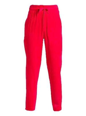 Isabel Marant Étoile Solid Color Corduroy Tapered Trousers - Red