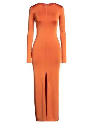 Marni Fitted Long Sleeve Maxi Dress - Orange