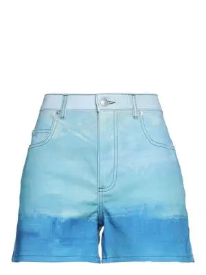 Marni Tie-dyed Denim Shorts - Blue