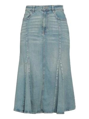 GANNI Ganni Flared Denim Skirt