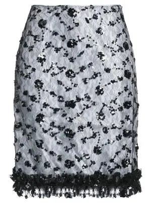 GANNI Two-tone Sequined Lace Dress - Gray