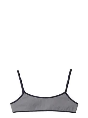 Miu Miu Technical Knit Bikini Top - Greyblue