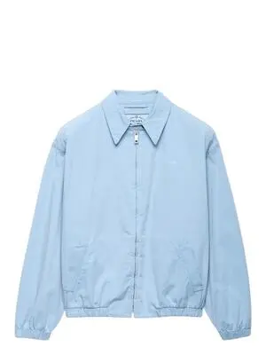 Prada Prada Zip-Up Long-Sleeve Jacket Interstellar Blue