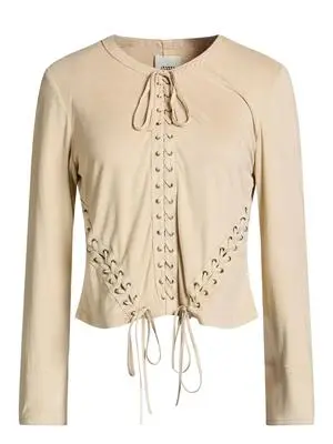 ISABEL MARANT ÉTOILE Isabel Marant Lace-Up Neck Corduroy Top