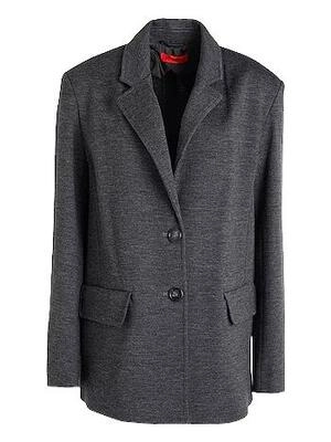 MAXCO. Single-breasted Blazer With Notched Lapel - Black