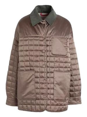 MAXCO. MAX&Co. Quilted Lightweight Jacket With Corduroy Accents