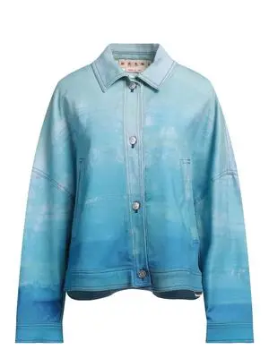 Marni Tie-dye Denim Jacket - Blue