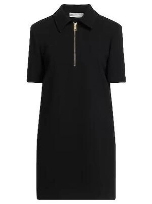 Tory Burch Short Sleeve Crepe Dress - Black