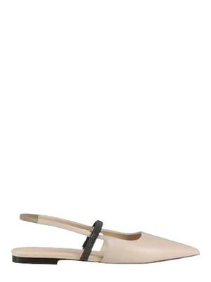BRUNELLO CUCINELLI Brunello Cucinelli Leather Slingback Ballet Flats