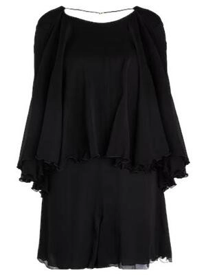 Saint Laurent Chiffon Dress - Black