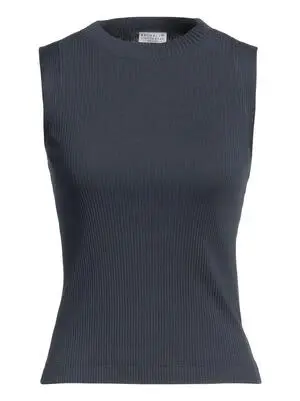 Brunello Cucinelli Rib-knit Vest - Black