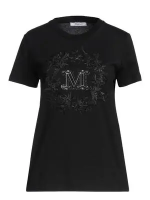 Max Mara Logo Crew Neck T-shirt - Black