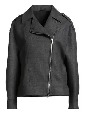 Brunello Cucinelli Wool Biker Jacket - Black