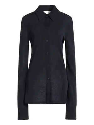 Sportmax Metallic Crystal Embellished Knit Shirt - Black
