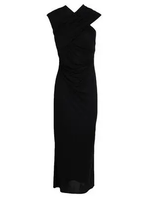 MAXCO. Max&co. Jersey Gathered Midi Dress - Black