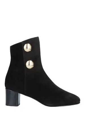 CHLOÉ Chloe Round Toe Block Heel Ankle Boots