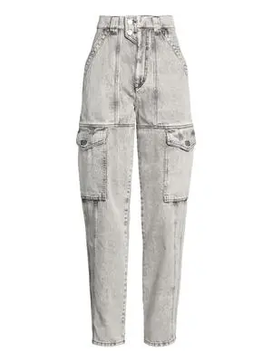 Isabel Marant Étoile Cargo Denim Trousers - Gray